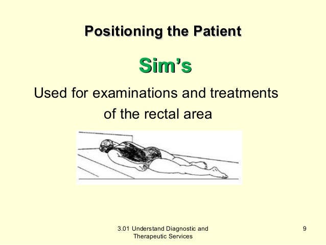 3.01 positioning the patient