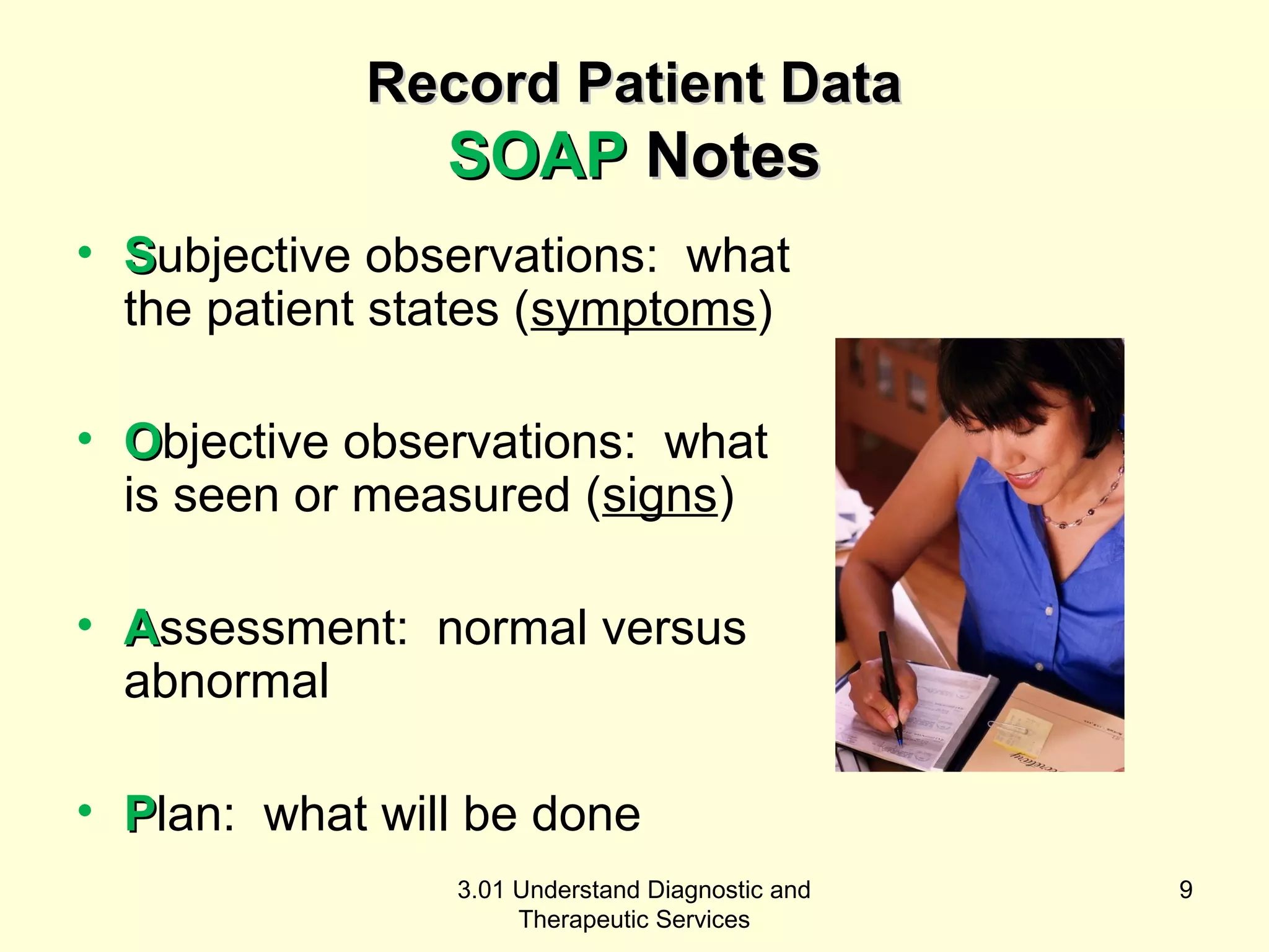 3.01 record and report patient data | PPT