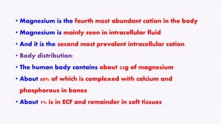 MAGNESIUM METABOLISM | PPTX