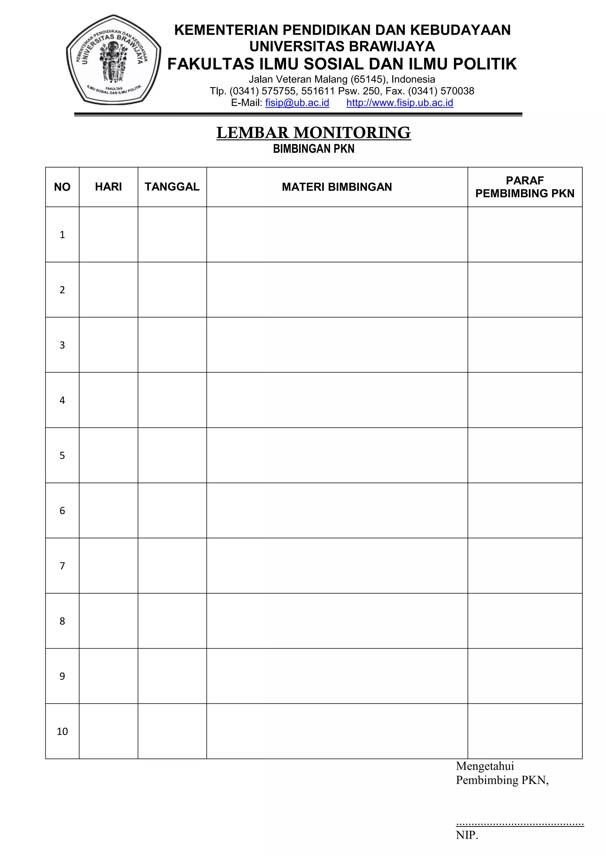 3. lembar-monitoring | PDF