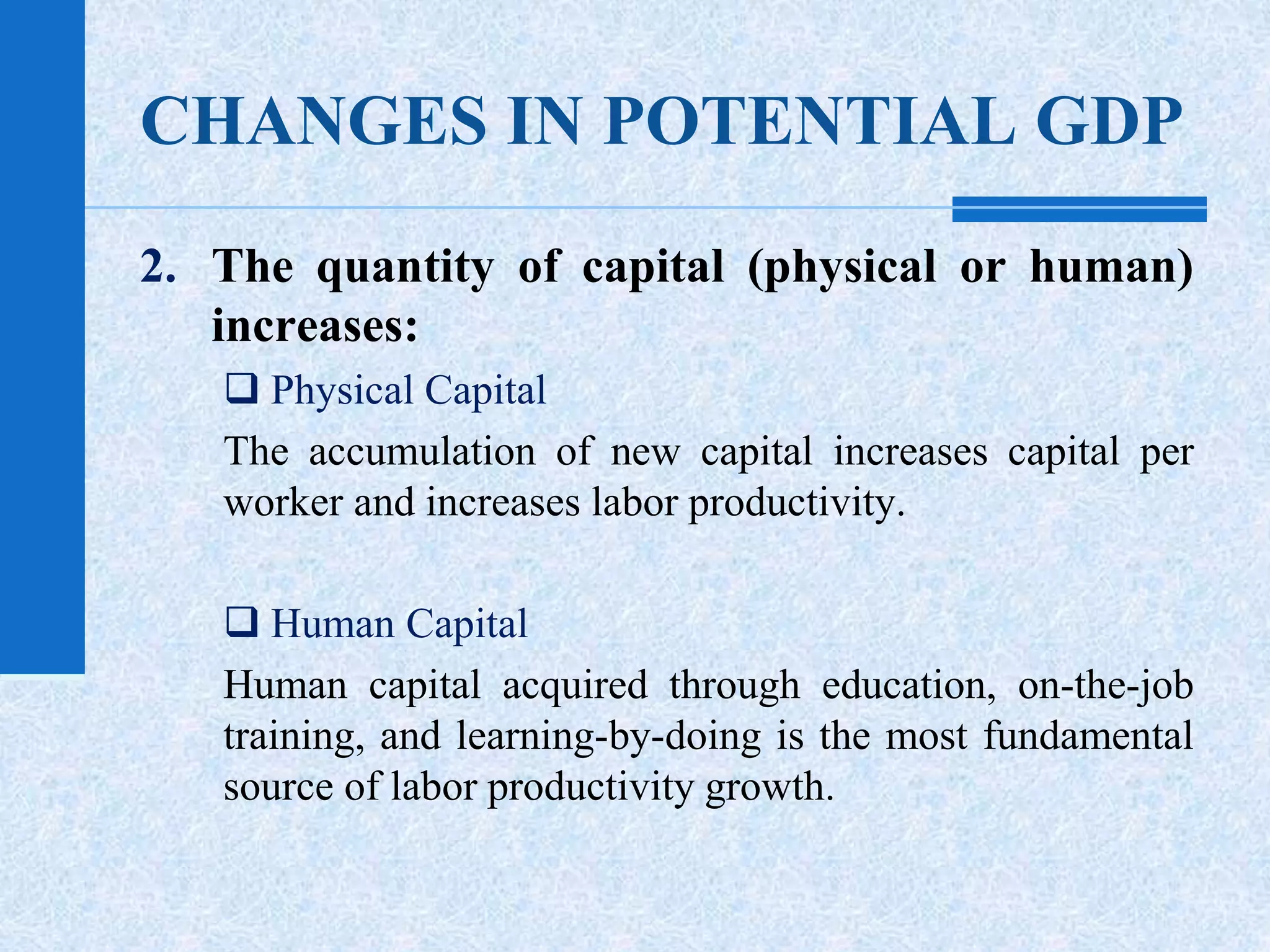 changes in potential gdp | PPT