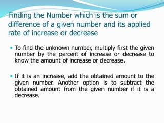 Rate of increase & decrease | PPTX