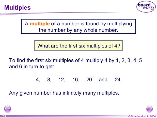 3. multiples, factors and primes