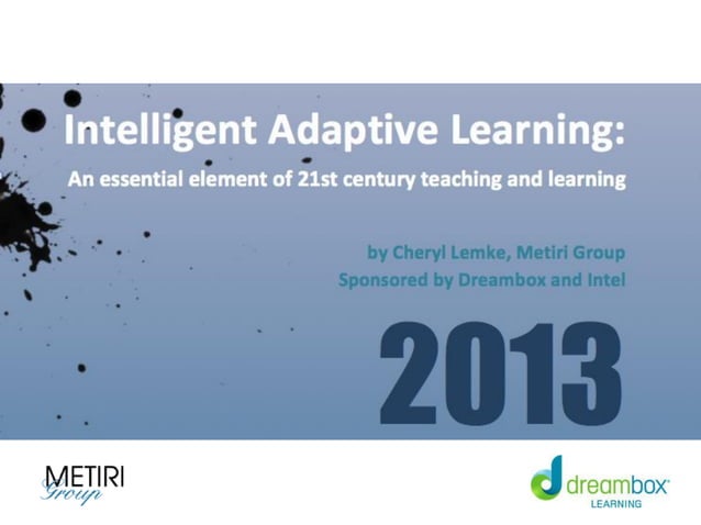 Intelligent Adaptive Learning - An Essential Element of 21st Century Teaching and Learning | PDF