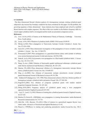 3.[15 25]modeling of flexural waves in a homogeneous isotropic rotating cylindrical panel | PDF