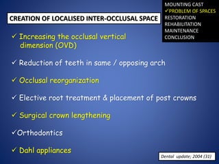 3.treatment planning restorative management of worn dentition (2) | PPTX