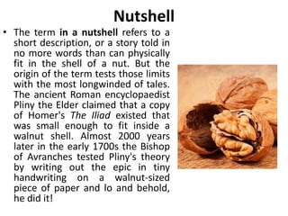 Eight food idioms that are right under your nose - Manu Melwin Joy | PPT