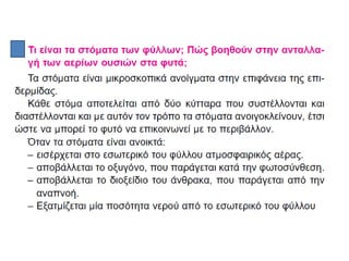 3 .μεταφορα και αποβολη οyσιων | PDF