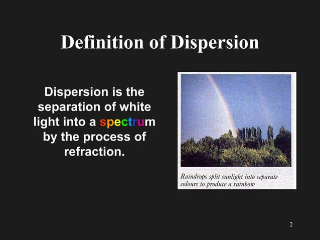 3.4 form 4 dispersion of light | PPTX | Physics | Science