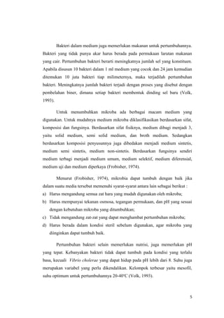 Laporan Mikrobiologi - Teknik Pembuatan Medium | DOC