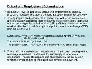 classical theory of employement | PPT