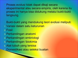 3. petunjuk evolusi | PPT