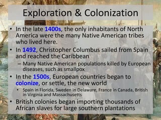 3.2 North American History | PPTX