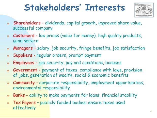 3. stakeholders objectives and influences
