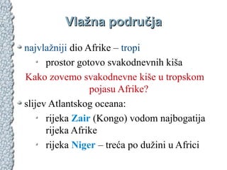 Vode i život Afrike | PPT