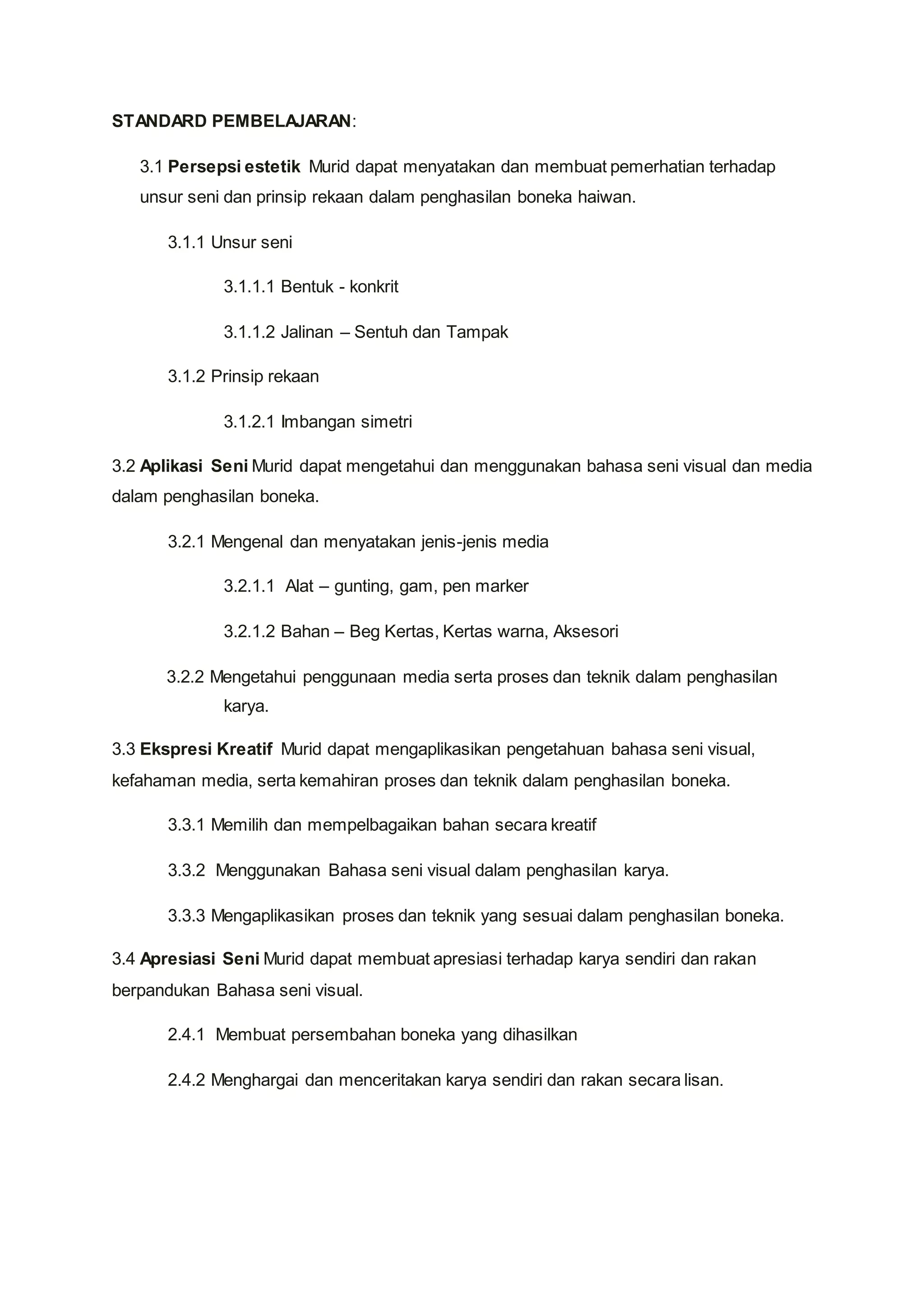 rph psv boneka membentuk dan membuat binaan | DOCX