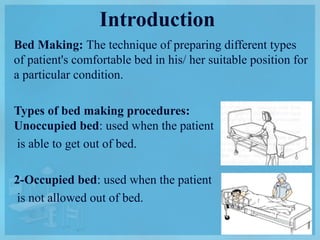 Fundamental of Nursing 3. : Bed making | PPT