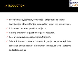 Introduction to Social Science Research | PPTX