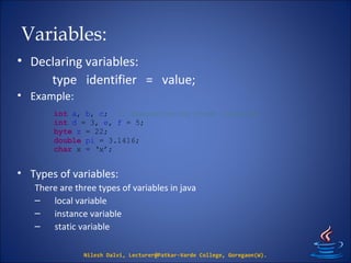 3. Data types and Variables | PPT