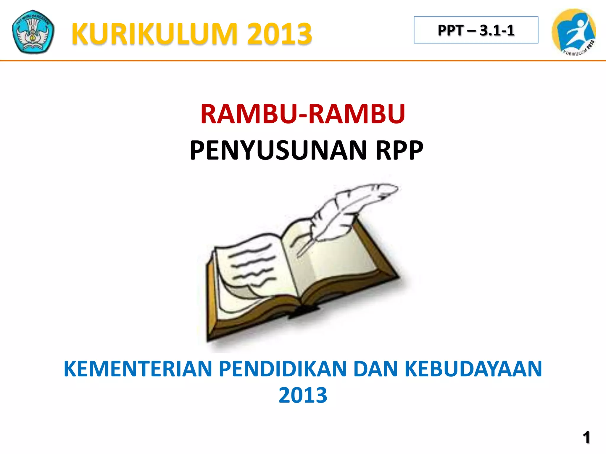 rambu rambu penyusunan rpp | PPTX