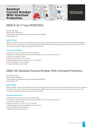 3.RCBO -Meba | PDF