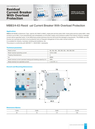 3.RCBO -Meba | PDF