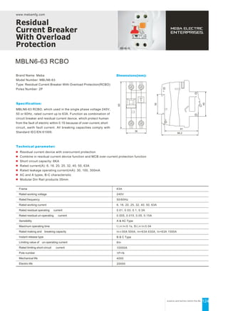 3.RCBO -Meba | PDF