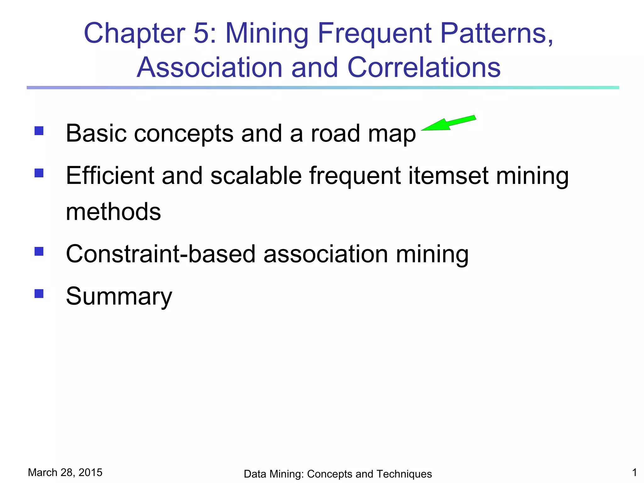 3. mining frequent patterns | PPT | Databases | Computer Software and Applications