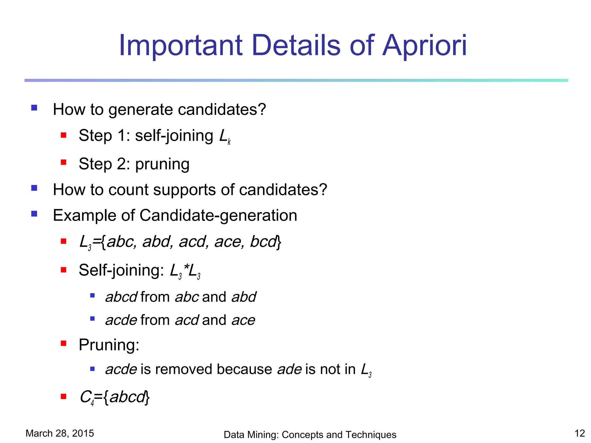 3. mining frequent patterns | PPT | Databases | Computer Software and Applications