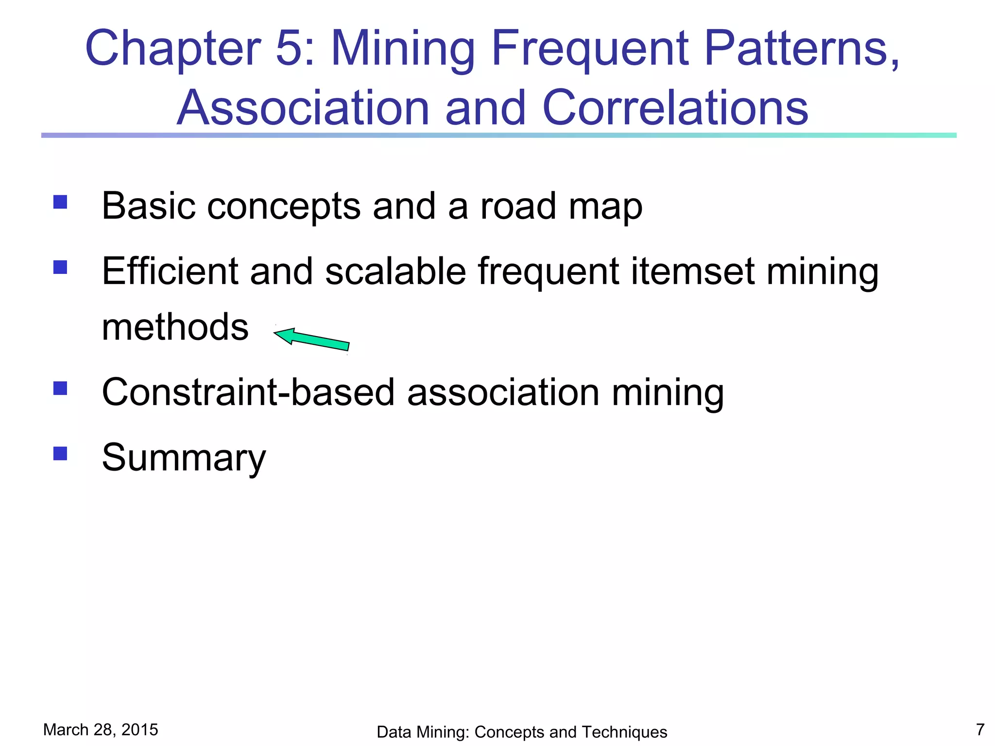 3. mining frequent patterns | PPT