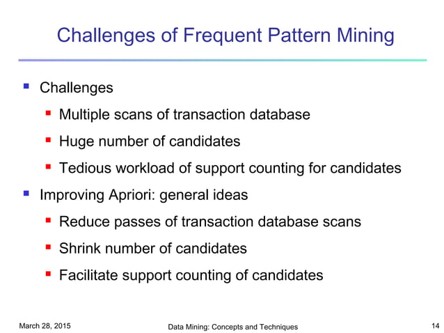 3 Mining Frequent Patterns Ppt