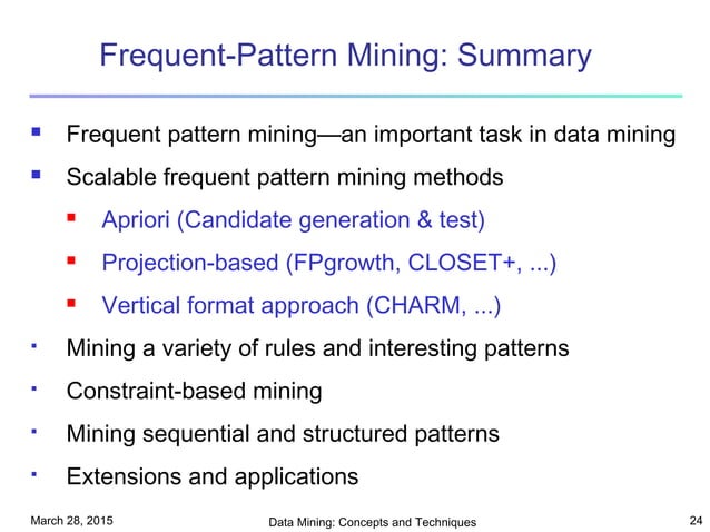 3. mining frequent patterns | PPT | Databases | Computer Software and ...