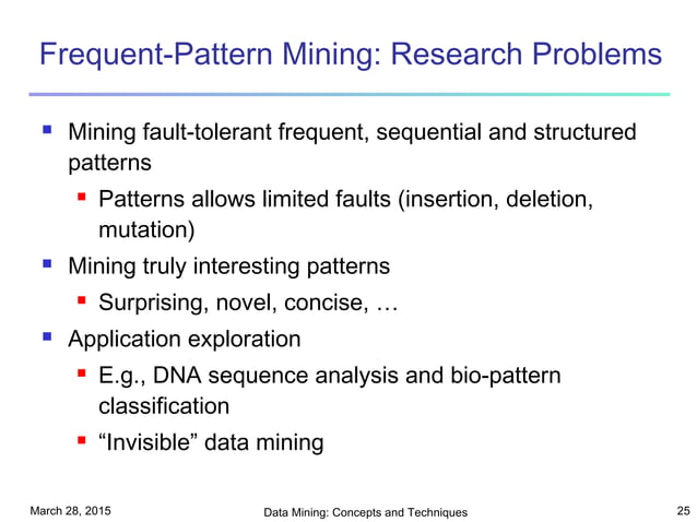 3 Mining Frequent Patterns Ppt