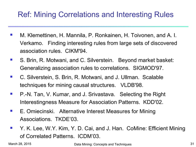 3. mining frequent patterns | PPT | Databases | Computer Software and ...