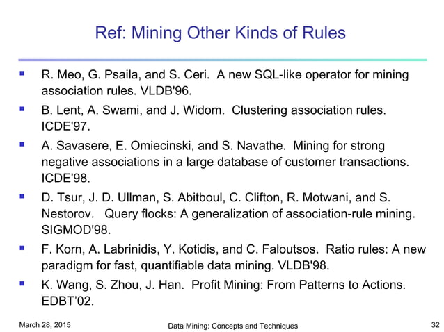 3. mining frequent patterns | PPT | Databases | Computer Software and ...