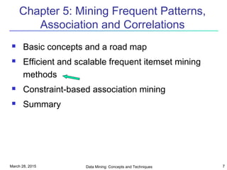 3. mining frequent patterns | PPT
