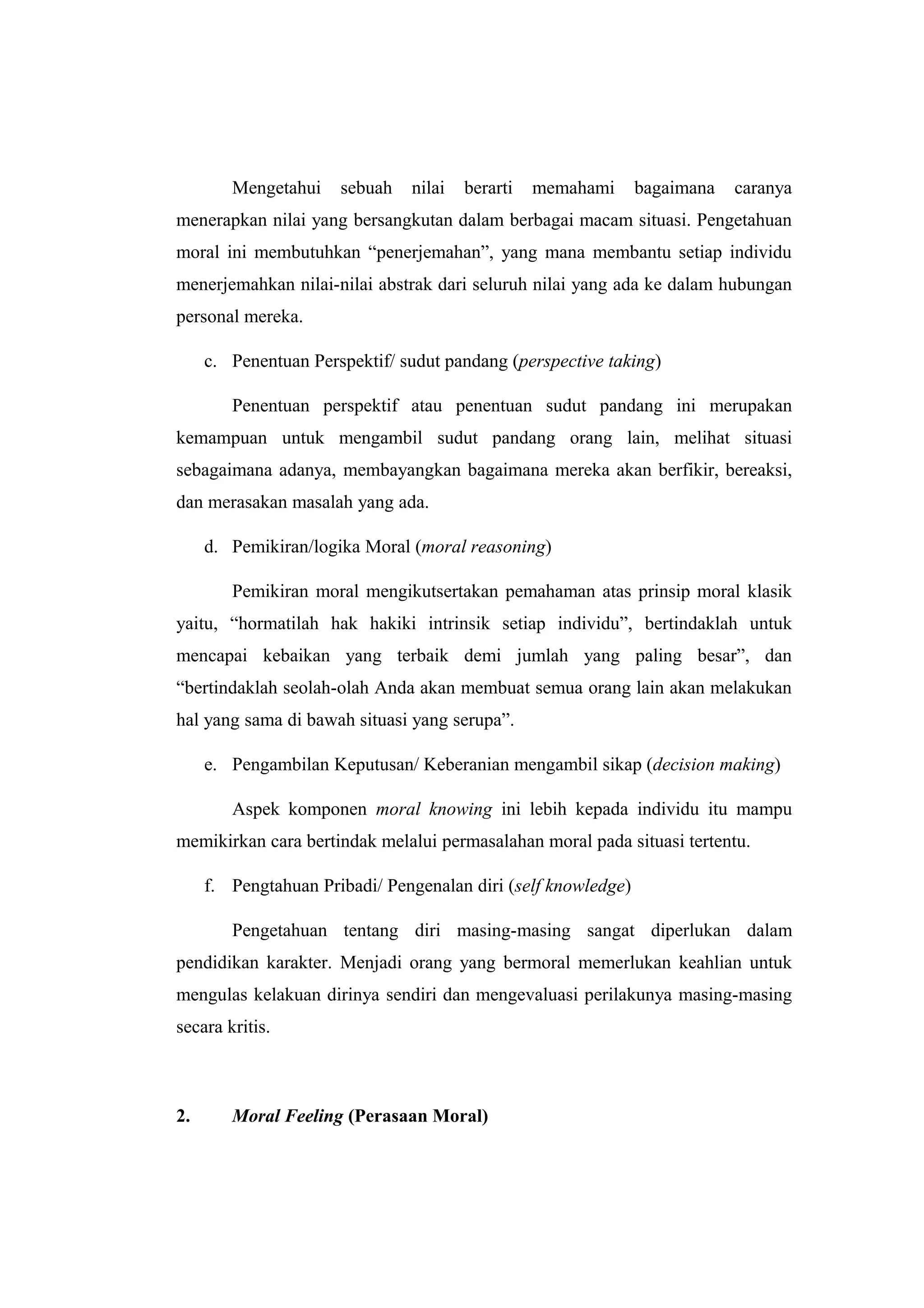 komponen karakter | DOC