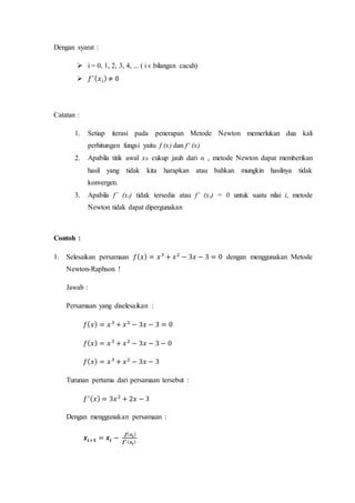 3. newton raphson method | DOCX