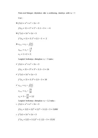 3. newton raphson method | DOCX