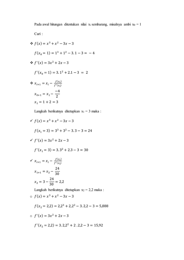 3. newton raphson method | DOCX