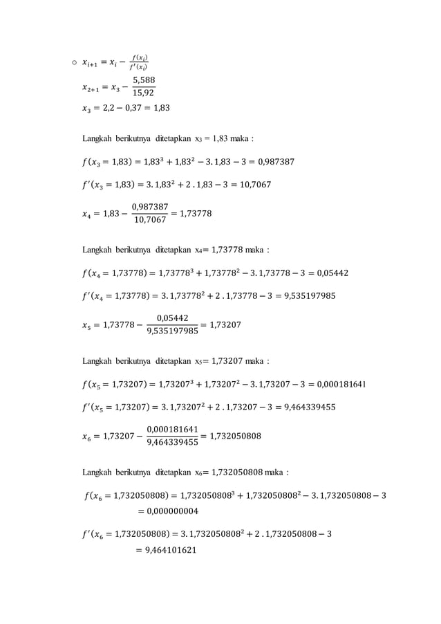 3. newton raphson method | DOCX