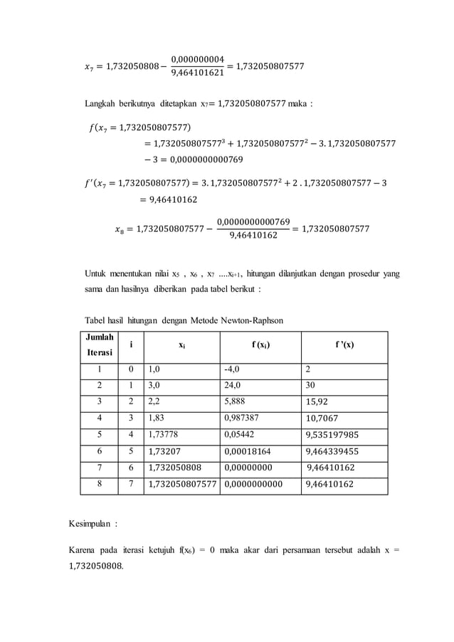 3. newton raphson method | DOCX