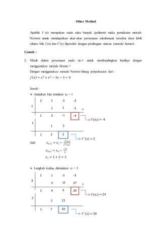 3. newton raphson method | DOCX