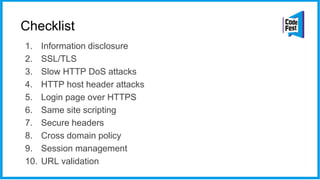 QA: Базовое тестирование защищенности веб-приложений в рамках QA | PPT