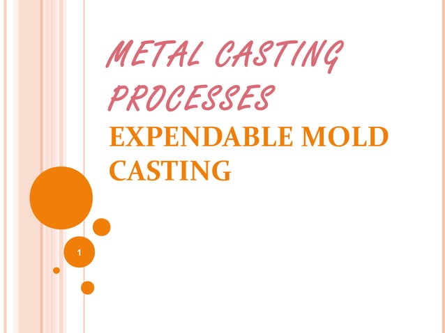 3.expendable mold casting | PPT
