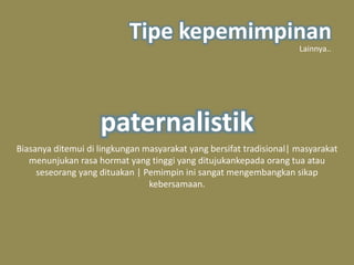 3. tipe dan fungsi kepemimpinan! | PPTX