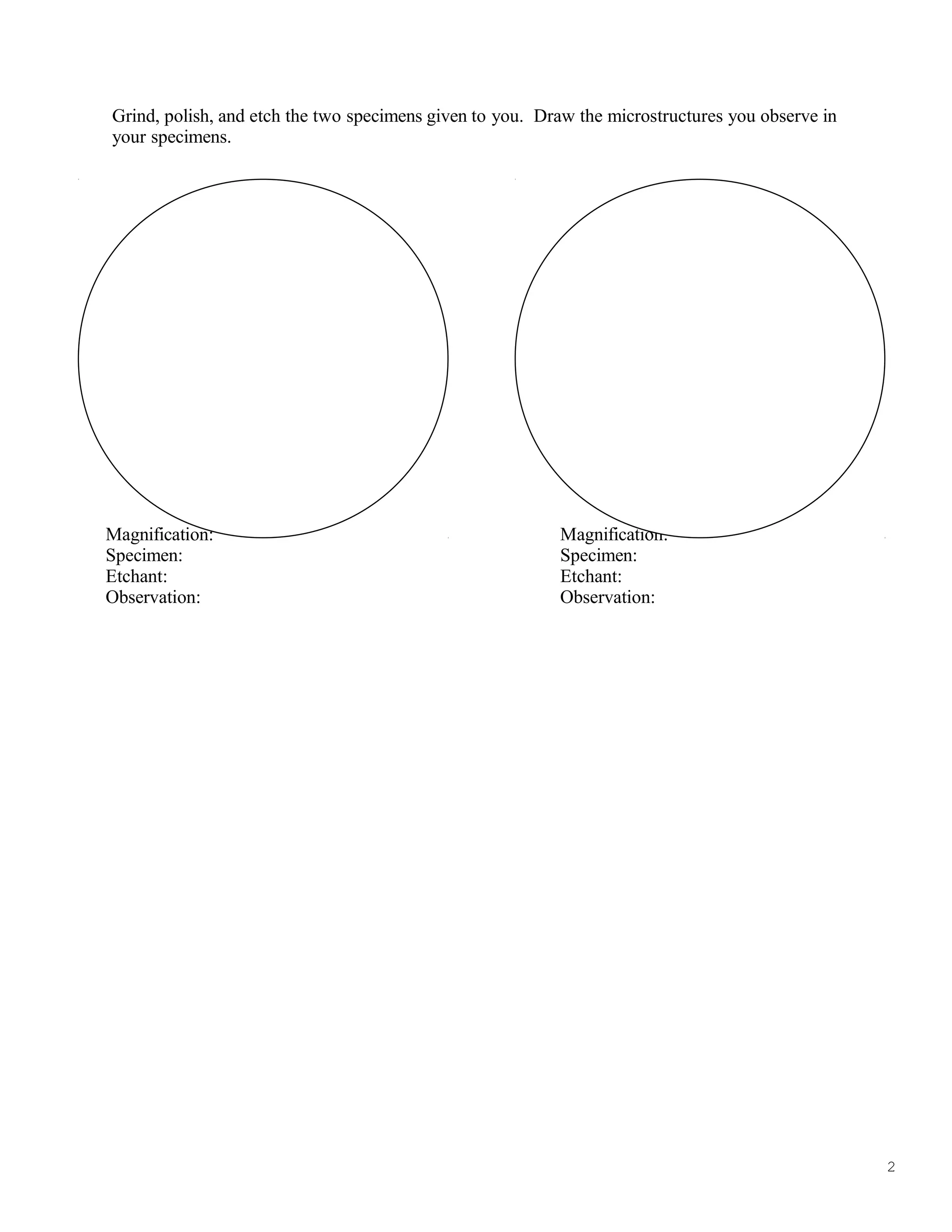 3.metallography experiment (engineering lab) | DOC