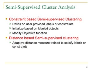 3.6 constraint based cluster analysis | PPT
