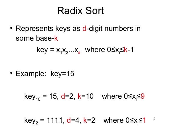 3.6 radix sort