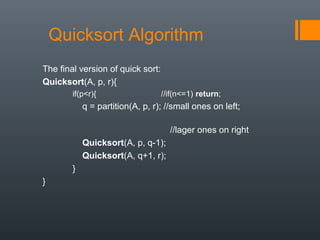 3.8 quick sort | PPT